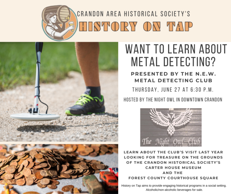 Learn about Metal Detecting – Crandon Area Historical Society